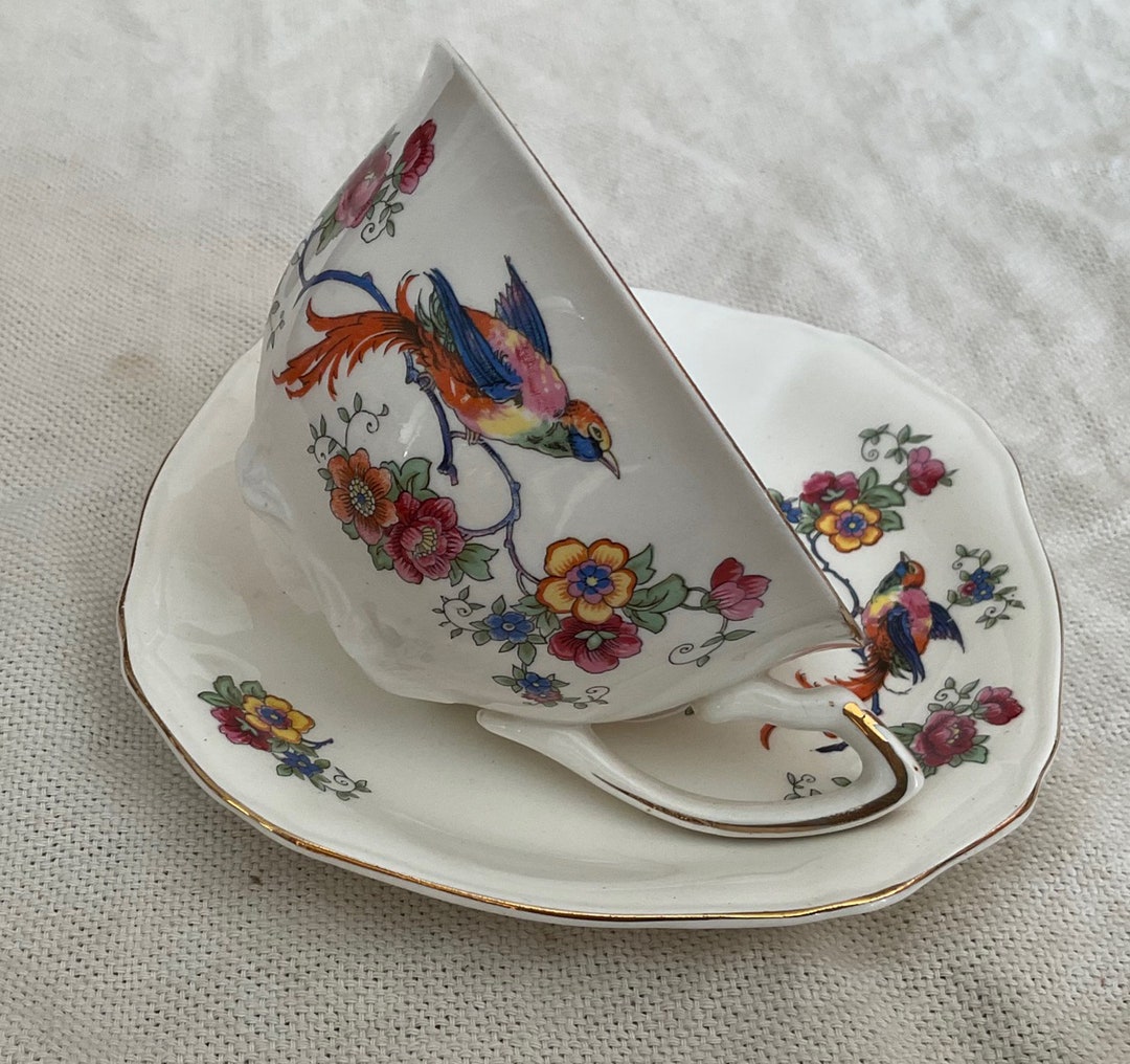 Alfred Meakin Birds Pattern Teacup and Saucer for Freedman, Ottawa ...