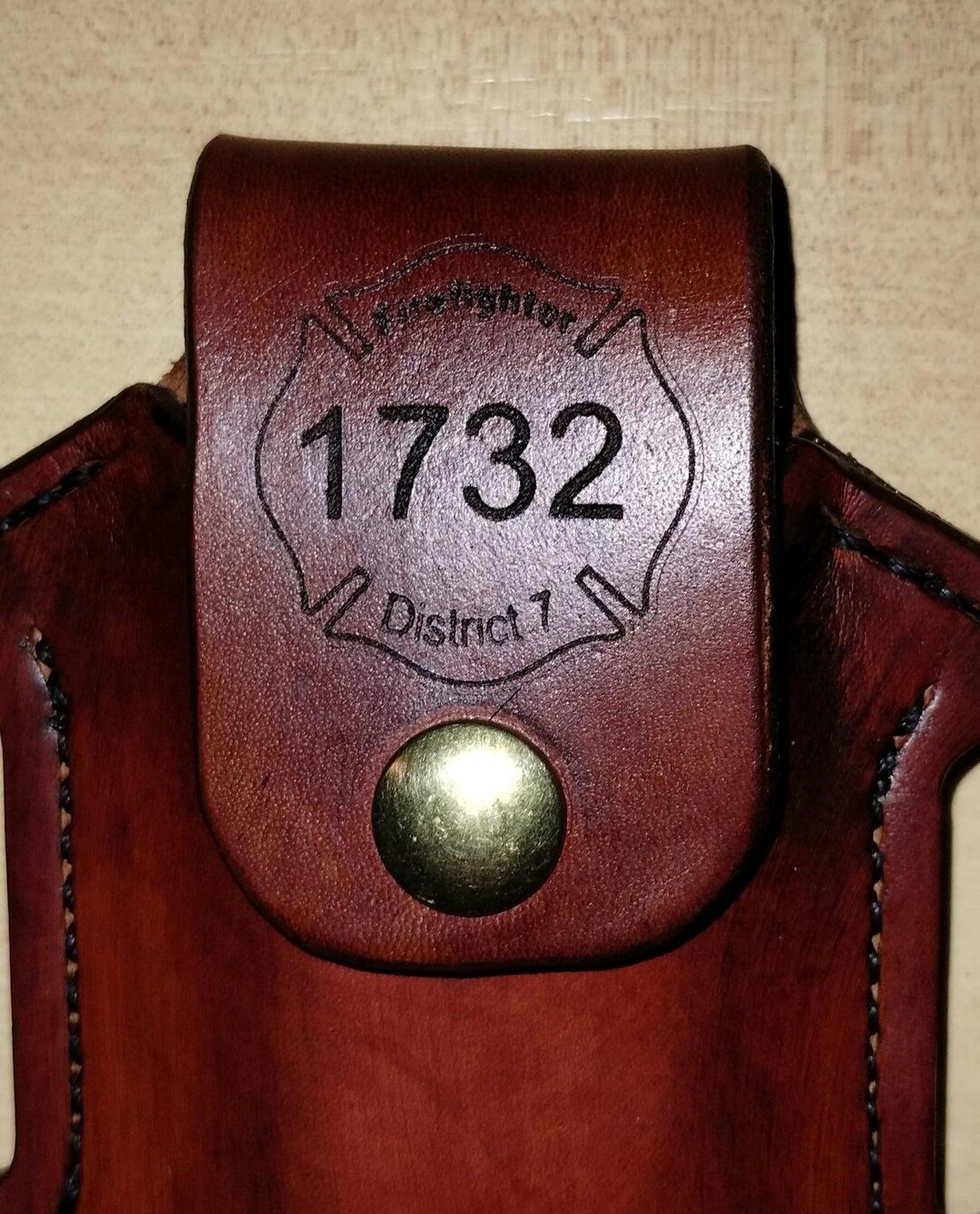 Personalized Firefighter Leather Multitool Sheath: Custom Crafted SOG ...