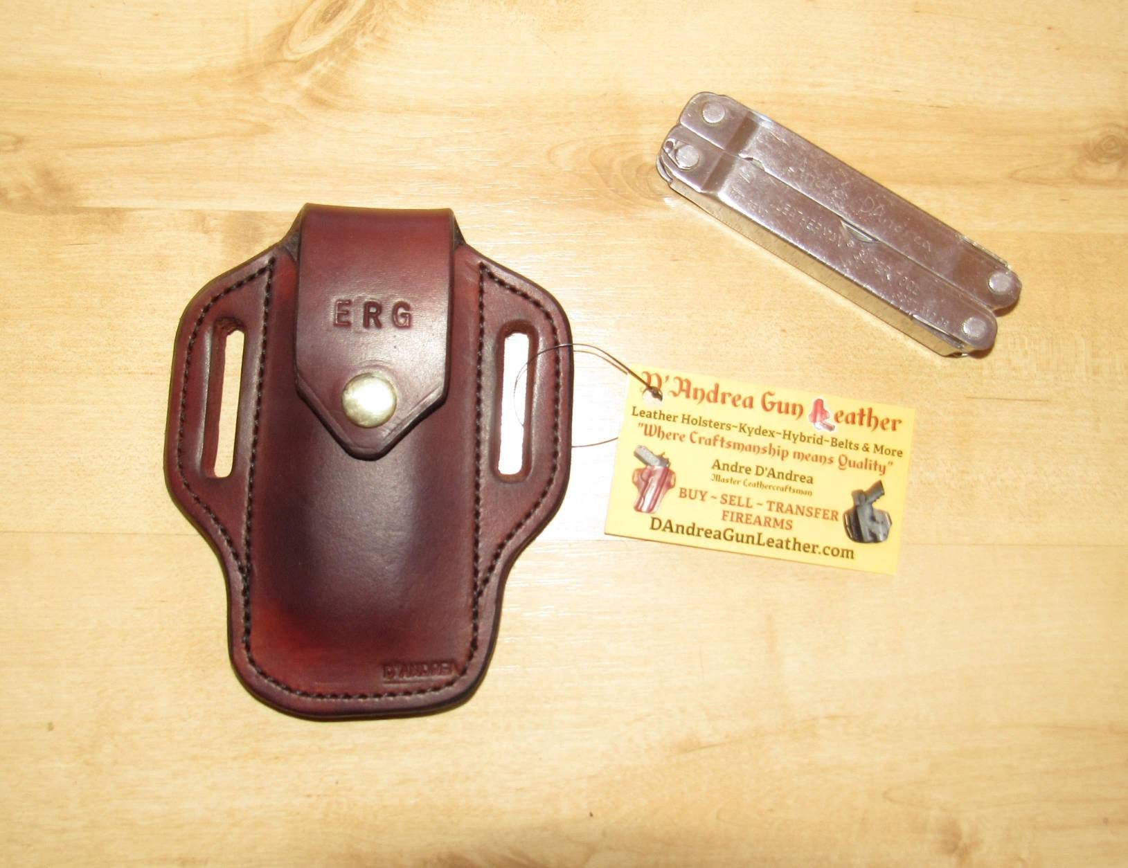 Leather Sheath handcrafted for Leatherman© Supertool, custom leather ...