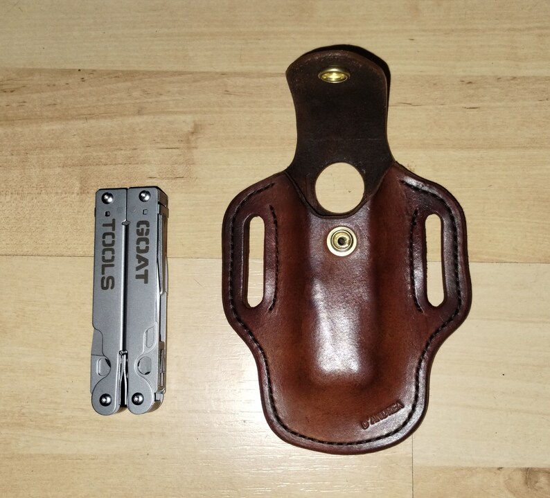 Leather Multitool Sheath for GOAT: Custom Crafted EDC, OWB - Etsy