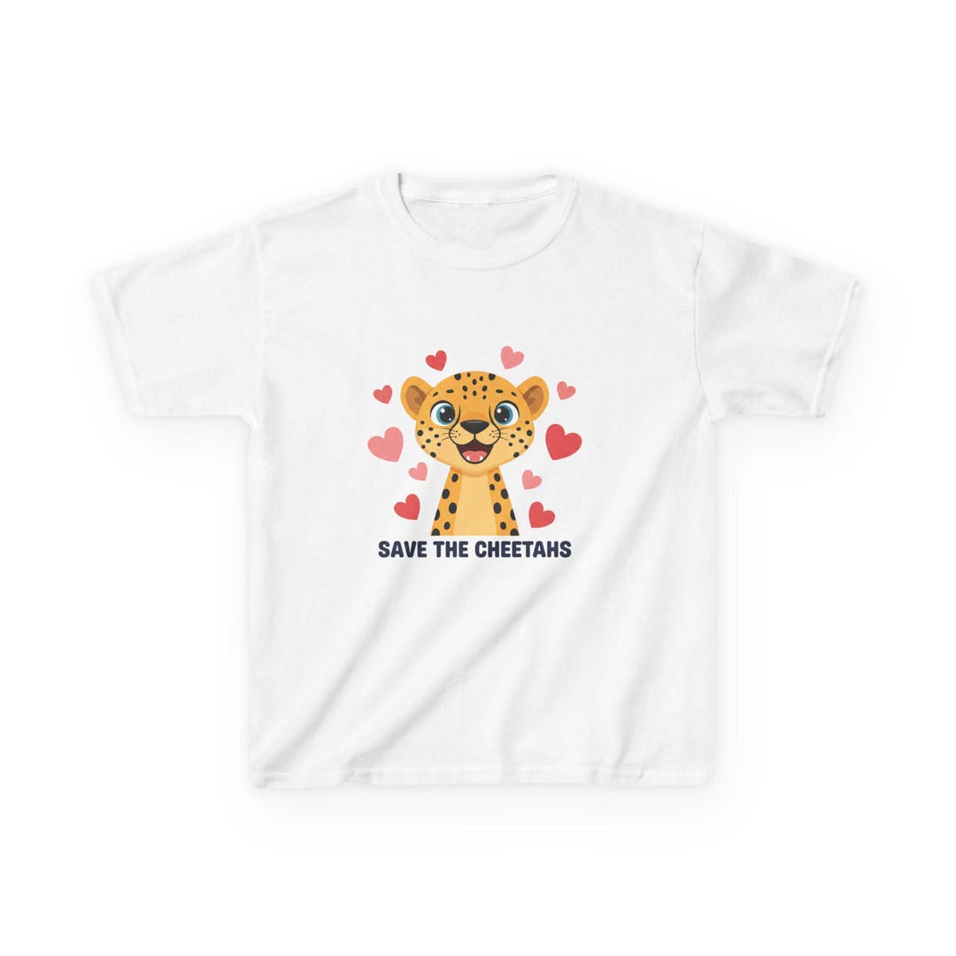 Save the Cheetahs Shirt | Cute Conservation Tee for Kids | Wildlife ...