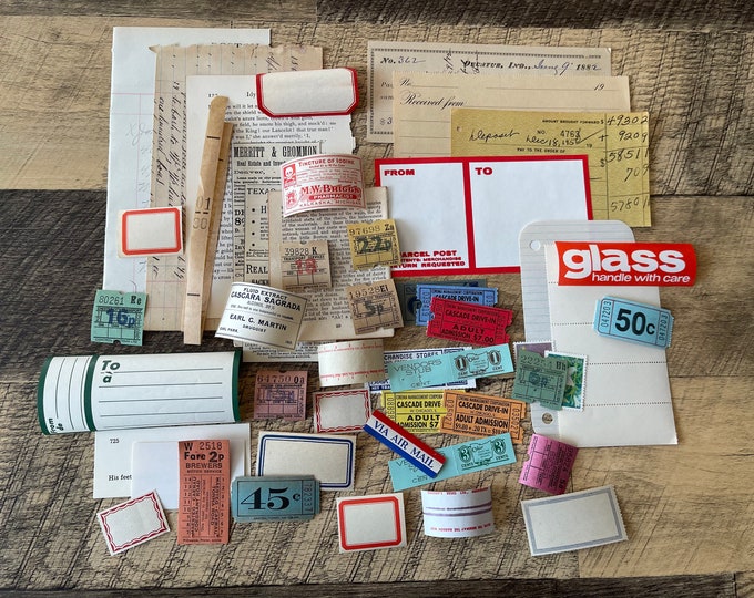 Small Pack Vintage Ephemera Kit, 50 Pcs Ephemera Kit - Etsy