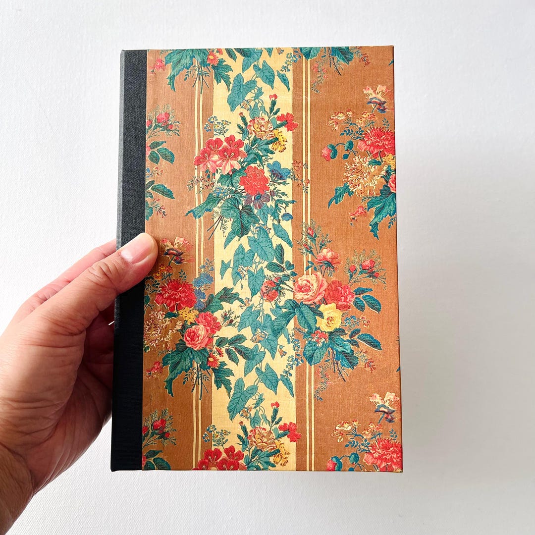 Handmade Journal, Vintage Wallpaper Print Cover, Vintage Style Cover ...