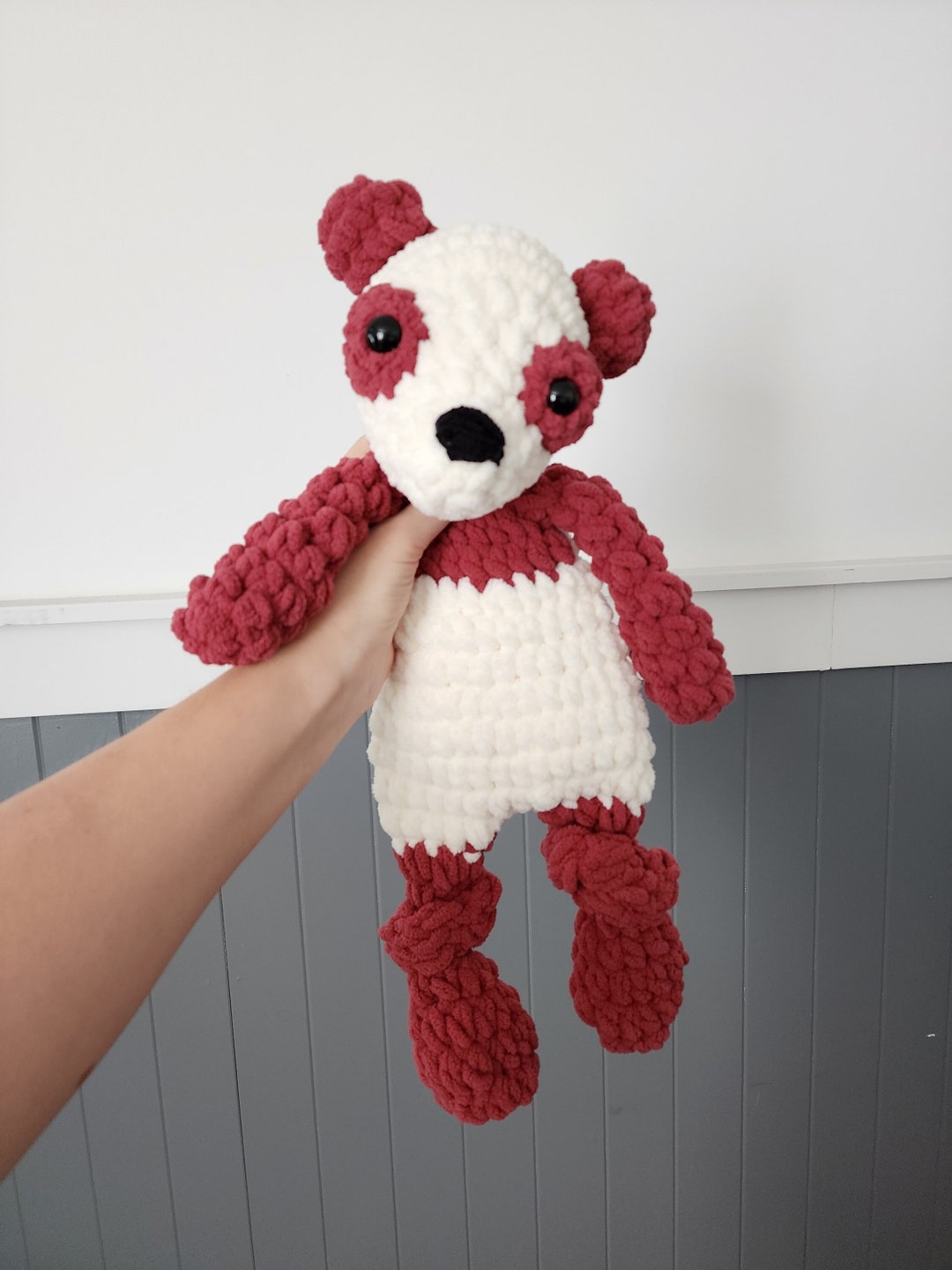 Ever Bear / Panda Bear / Crochet Panda Bear / Panda Bear Snuggler - Etsy