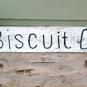 Biscuit Co. Rustic Wood Sign, Farmhouse Wood Sign, Vintage Wooden Sign ...