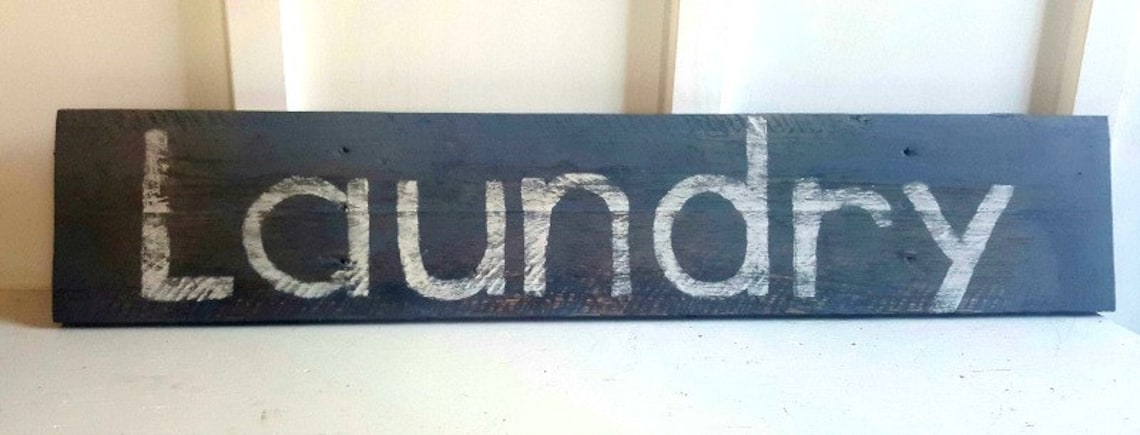 Laundry Rustic Wood Sign Farmhouse Laundry Sign Cottage | Etsy