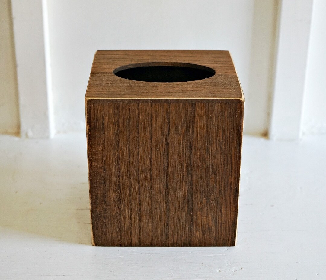 Rustic Wood Tissue Box Cover. Mild Distressing. Natural Wood. Farmhouse ...