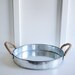 Round Galvanized Tray. Rope Handles. Rustic. Farmhouse. Decorative ...