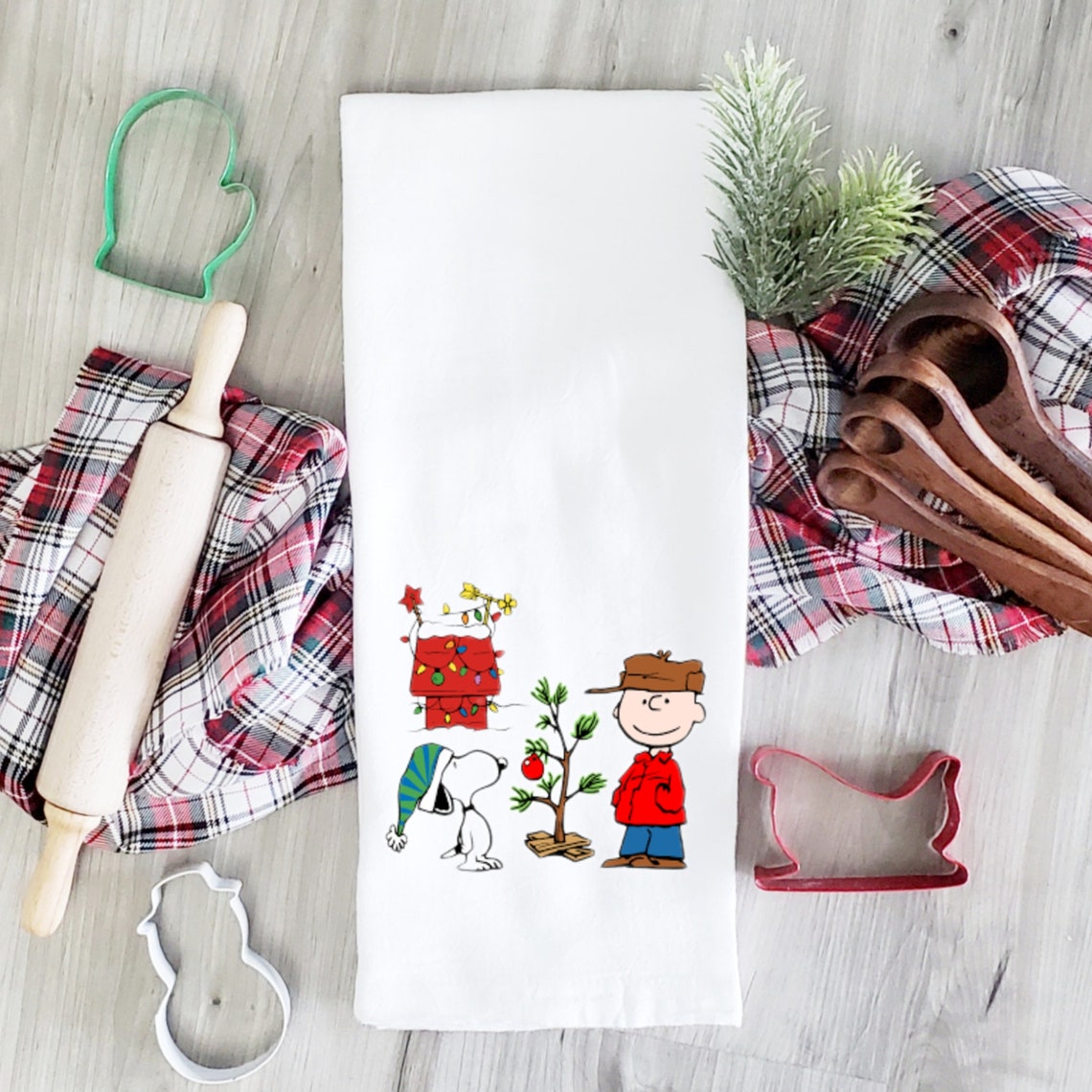 Charlie Brown Christmas Hand Towel| Kitchen Towels| Kitchen Decor ...