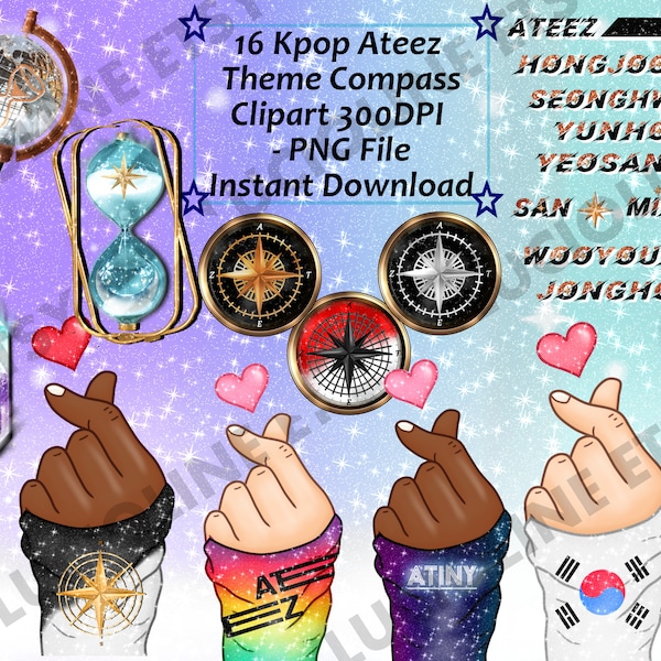 Ateez Hourglass - Etsy