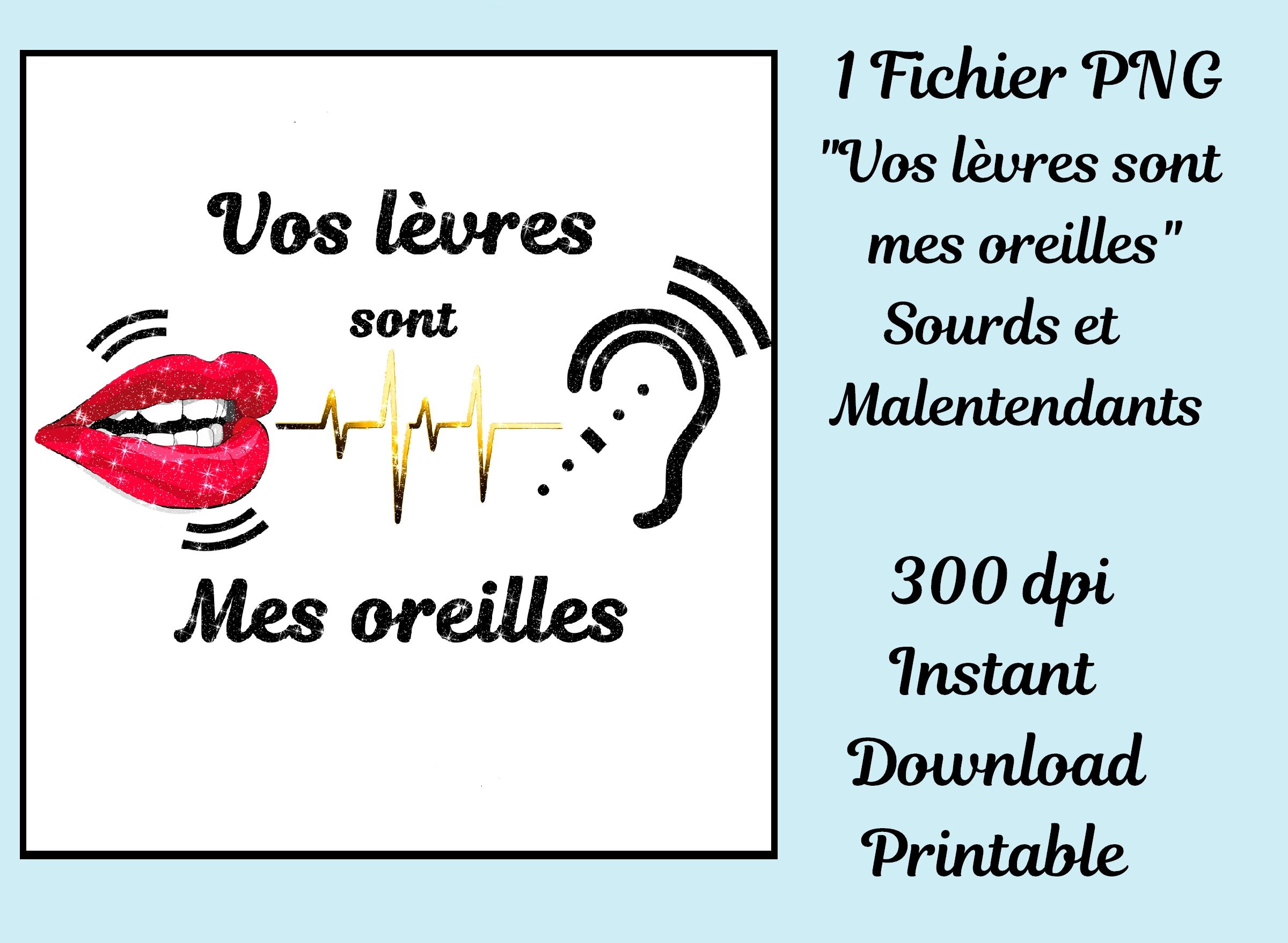 Deaf Clipart Deaf Mask Quotes X1 PNG 300dpi Calligraphy Tag Badge ...