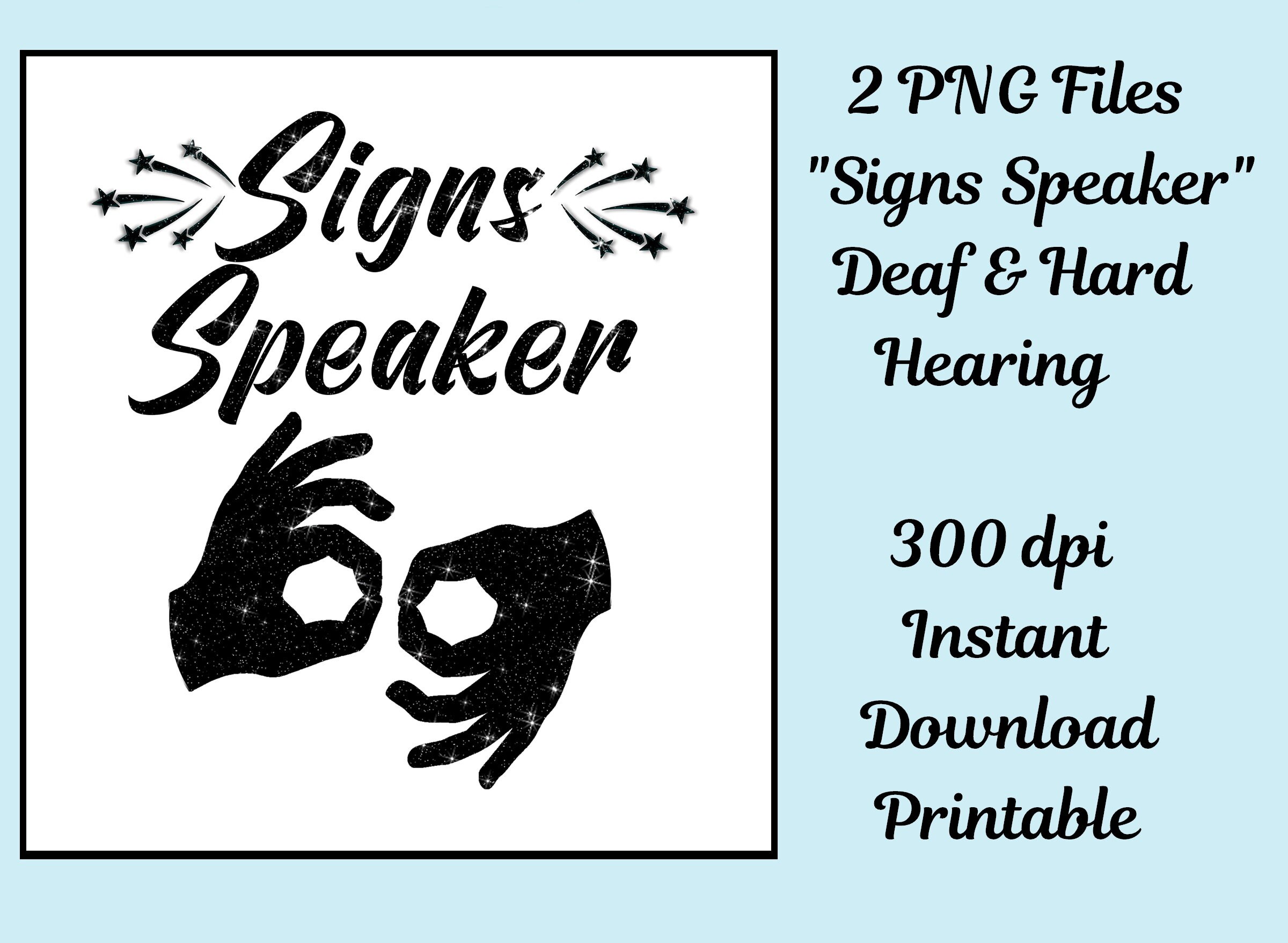 Deaf Clipart] Sign Language Quotes X2 PNG 300dpi Calligraphy Tag Badge ...