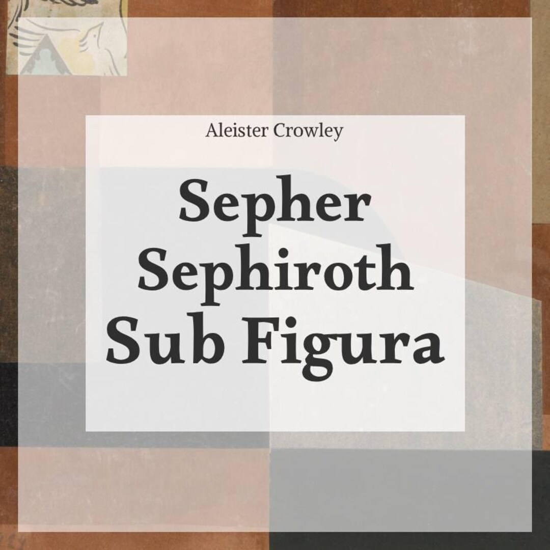 Sepher Sephiroth, Sub Figura - E-book [digital Download] - Etsy