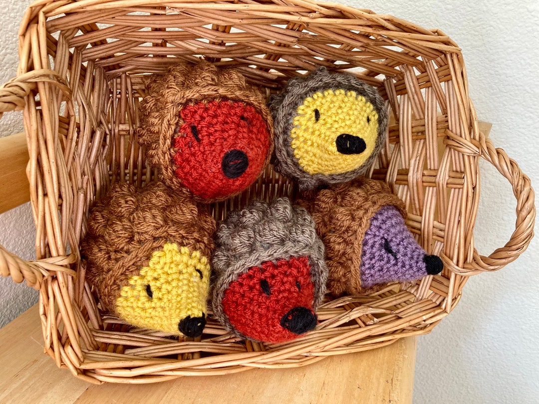 Crocheted Hedgehog, Cute Animal Amigurumi, Hedgehog Plush, Gift for ...