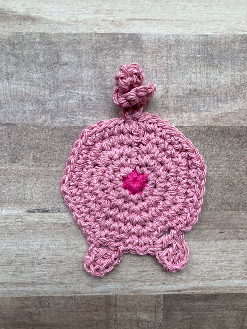 Crocheted Coasters - Barnyard Butts - Pig Duck Horse Sheep - Funny ...