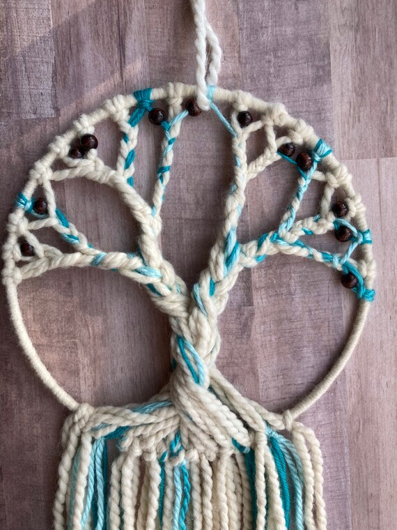 Tree of Life Yarn Wall Art Boho Decor Colorful and Unique | Etsy