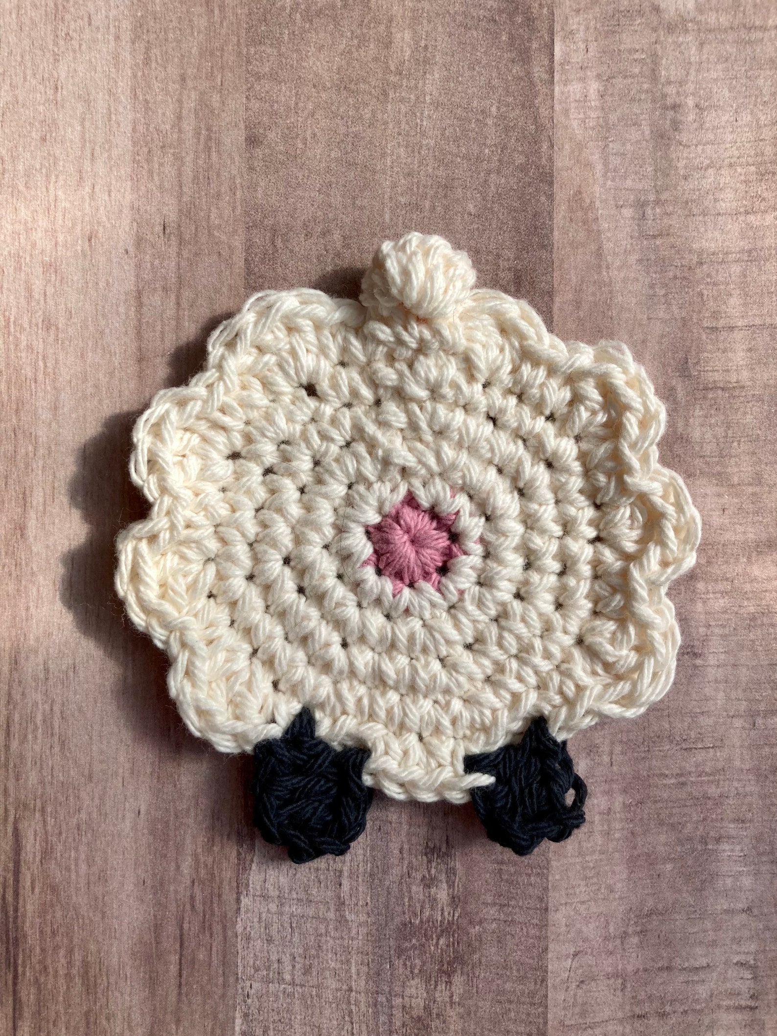 Crocheted Coasters - Barnyard Butts - Pig Duck Horse Sheep - Funny ...