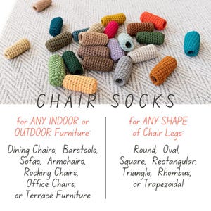 Chair Leg Cozies | Handcrafted Floor Guards | Textured Furniture ...