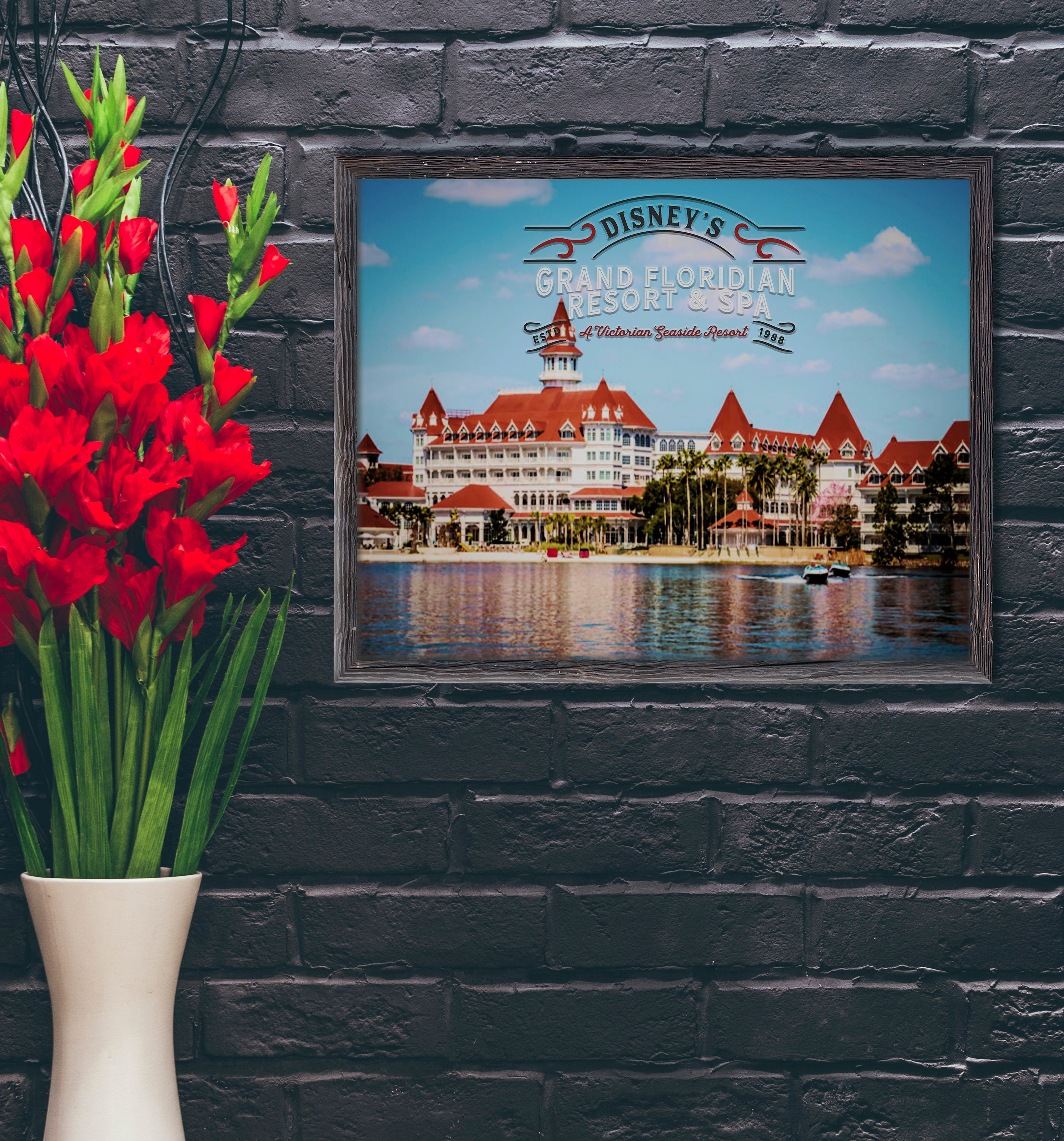 Walt Disney World Grand Floridian Art Print Disney Vacation | Etsy