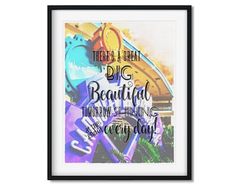 Great Big Beautiful Tomorrow Calligraphy / Walt Disney World / - Etsy