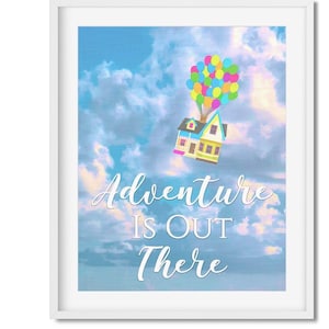 Adventure is Out There, Disney Art Print, Disney Wall Art, Disney Home ...