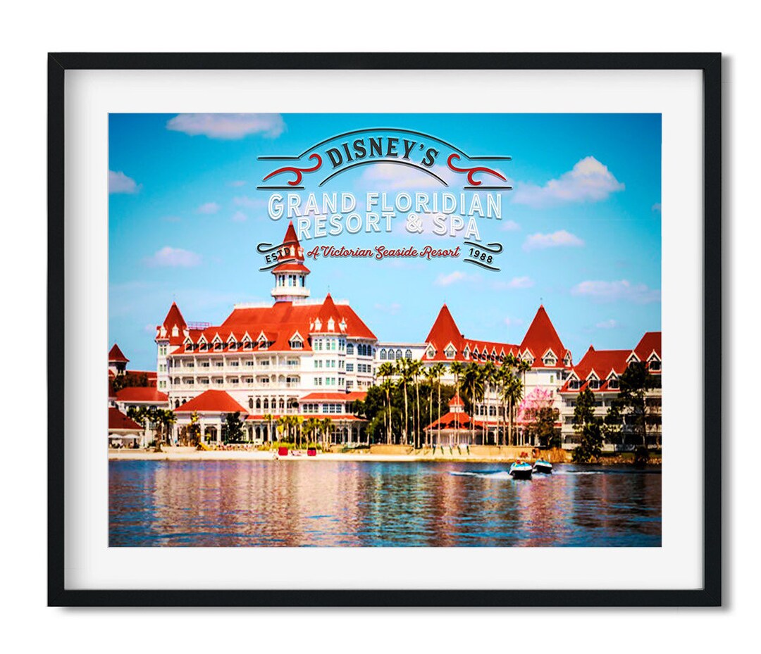 Walt Disney World Grand Floridian Art Print, Disney Vacation Club Art ...
