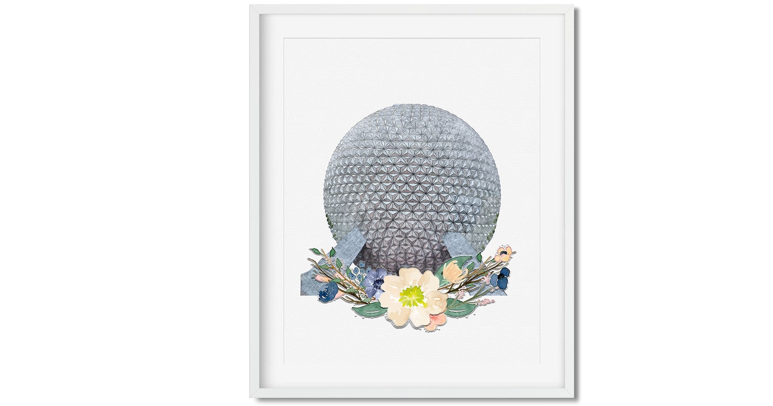 Walt Disney World Set of 4 Prints of (1 of Each of the Main Park Icons ...