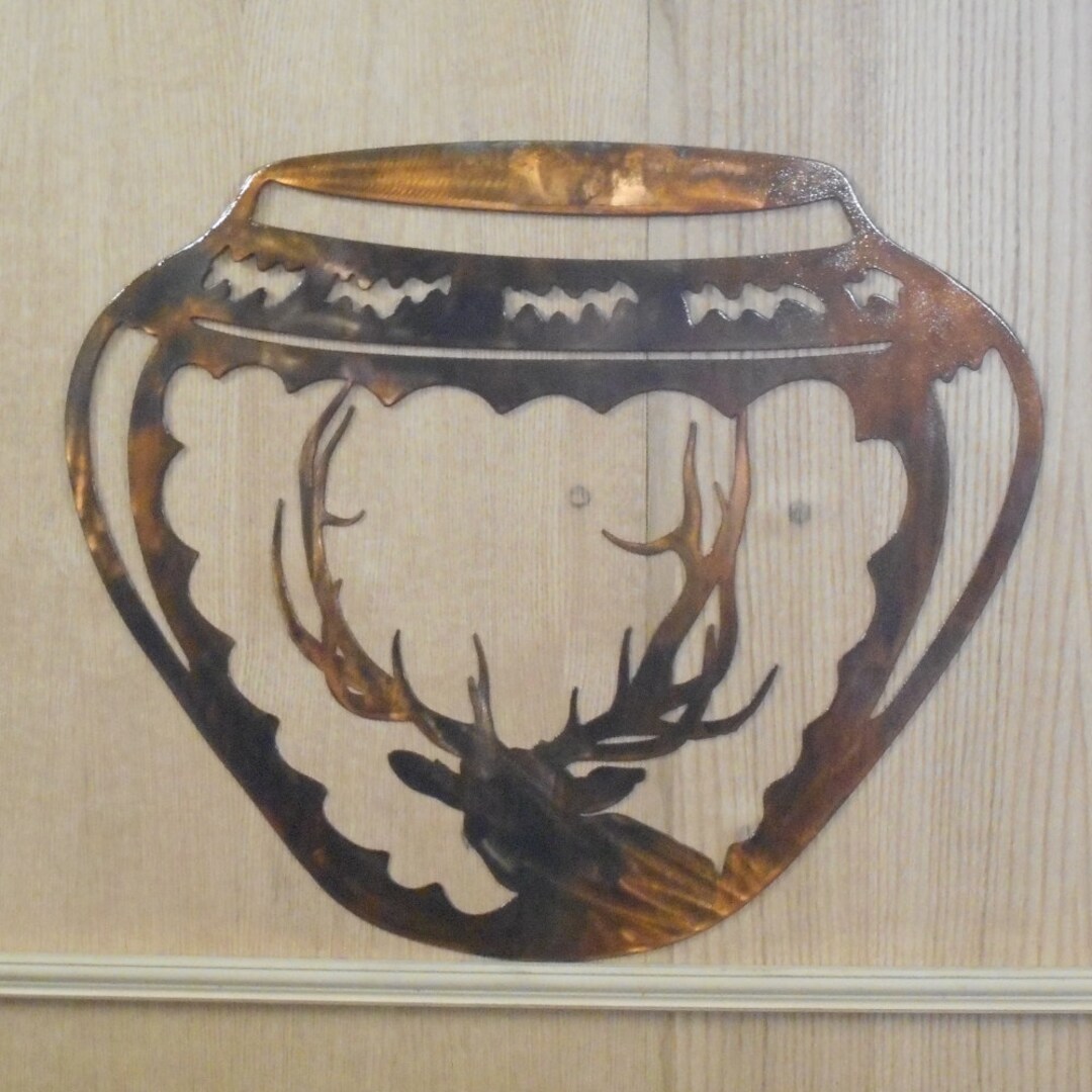 Elk Indian Pottery Wall Art - Etsy