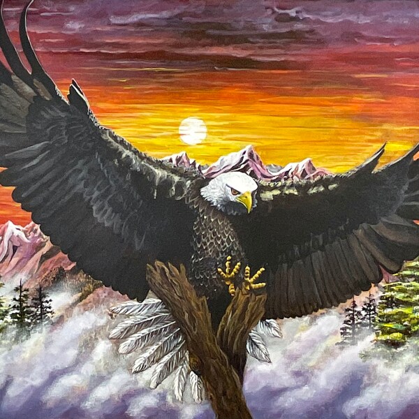Eagle Painting - Etsy