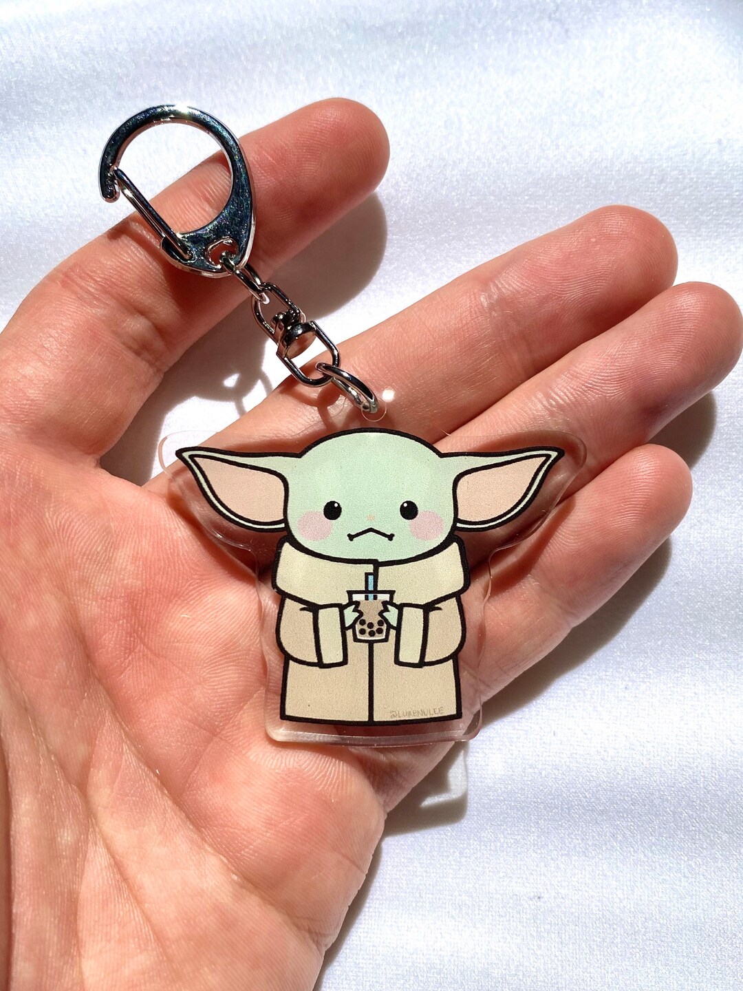 Baby Boba Keychain Double-sided Acrylic - Etsy