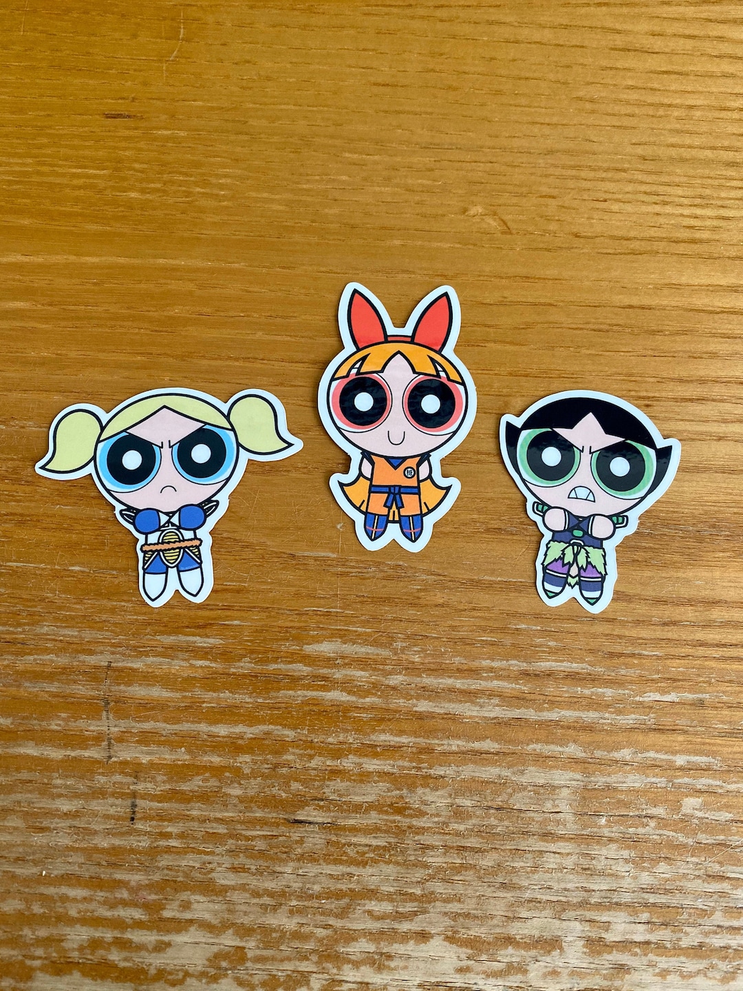 DBZ Saiyan Powerpuff Girls Sticker Vinyl - Etsy
