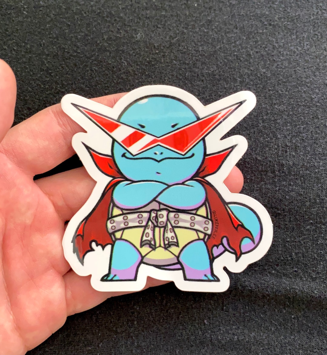 Kamina Squirtle Sticker Vinyl Pokemon Gurren Lagann - Etsy