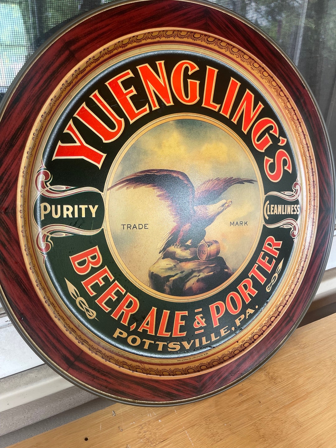 Vintage 160th Anniversary Yuengling Lager Sign/tray - Etsy