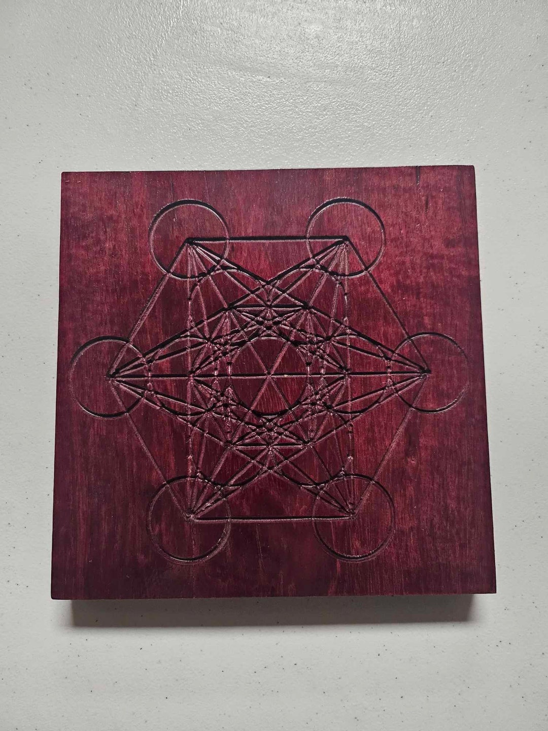 Metatron Cube Pendulum Board/crystal Grid Board - Etsy