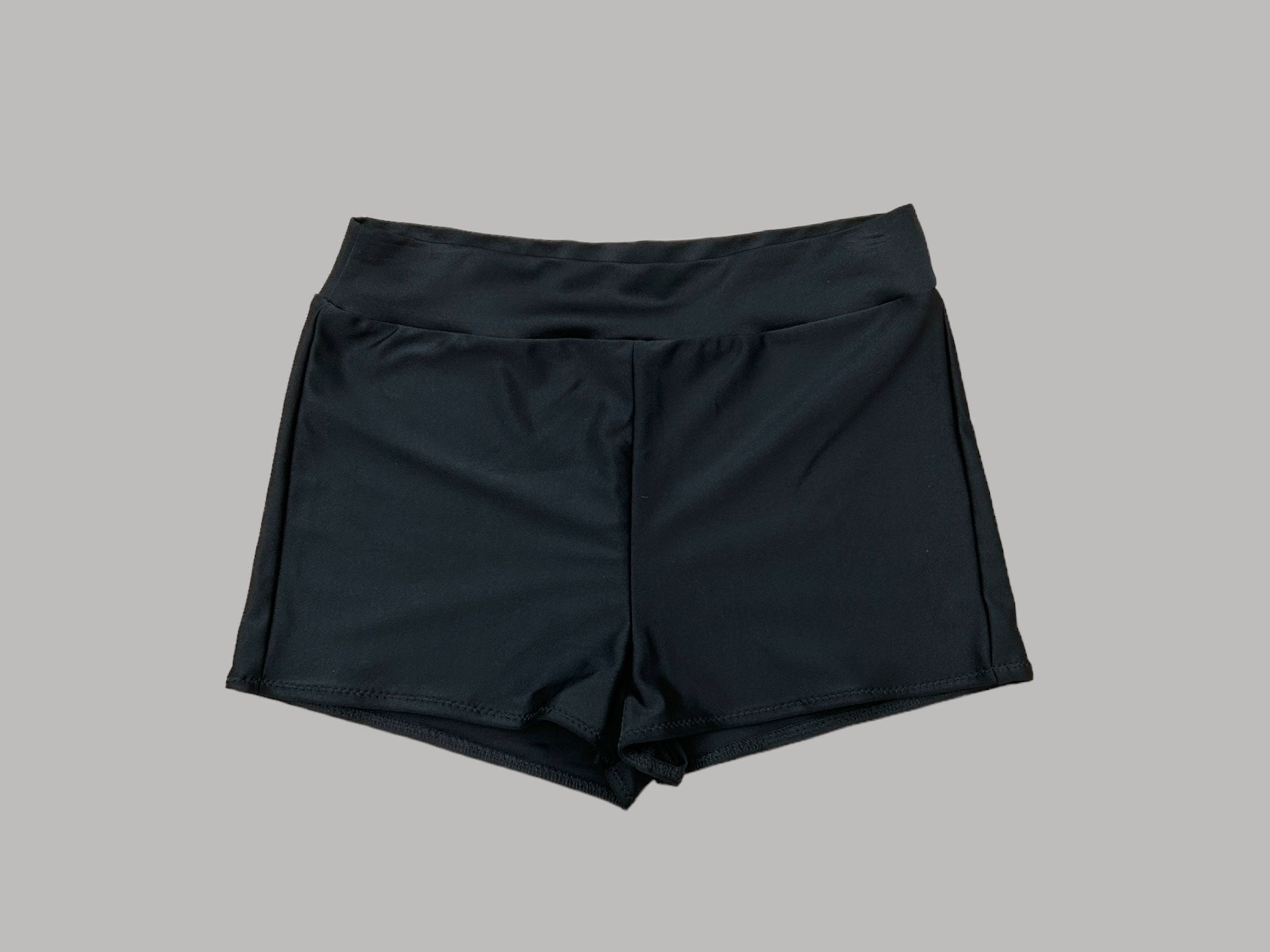 Black Spandex Shorts - Etsy
