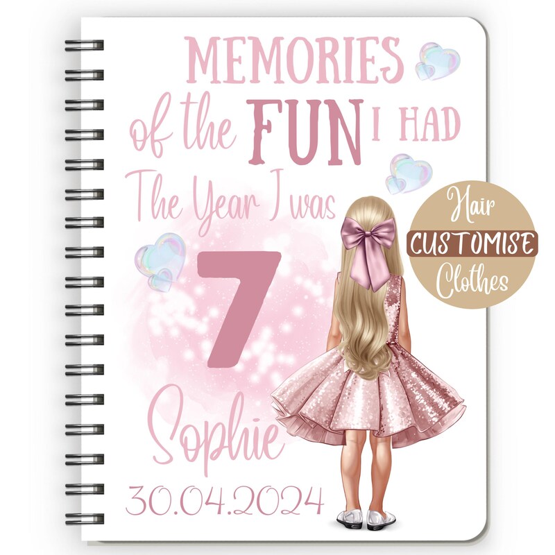 7 Year Old Girl Journal - Etsy
