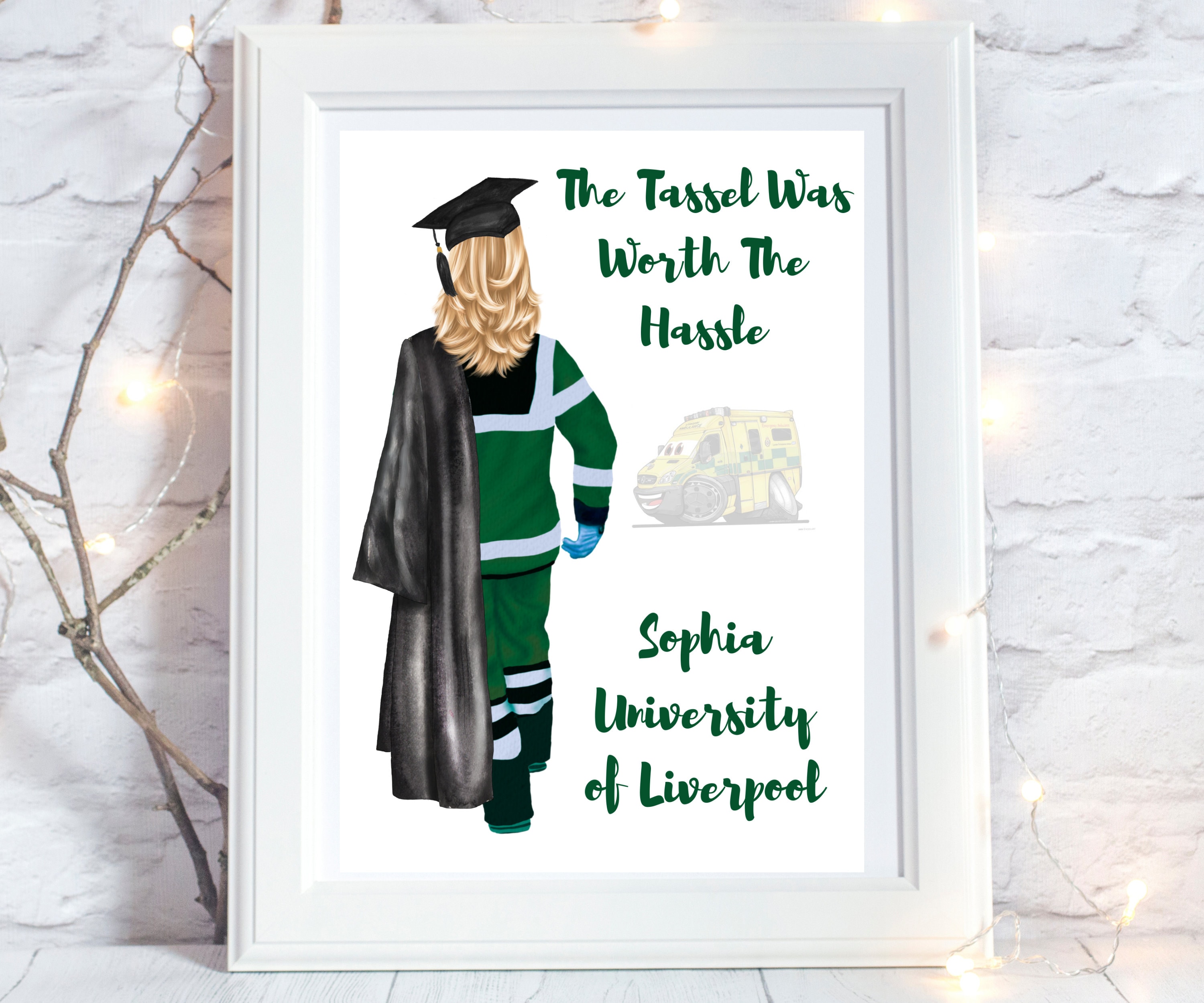 Personalised Paramedic Graduation Gift Uk Paramedic Print - Etsy UK
