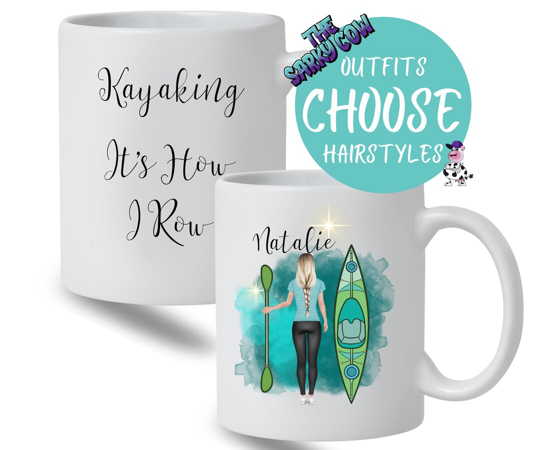 Kayak Gifts, Kayak Mug, Kayaking Gifts, Kayaking Mug, Mug for Her ...