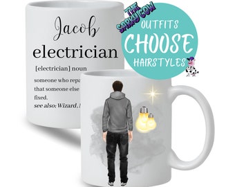 Electrician Gift, Electrician Cup, Cool Electrician Mug, Best ...