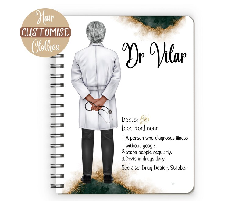 Personalised Doctor Gift for Doctor, Doctor Notebook, Doctor Graduation ...