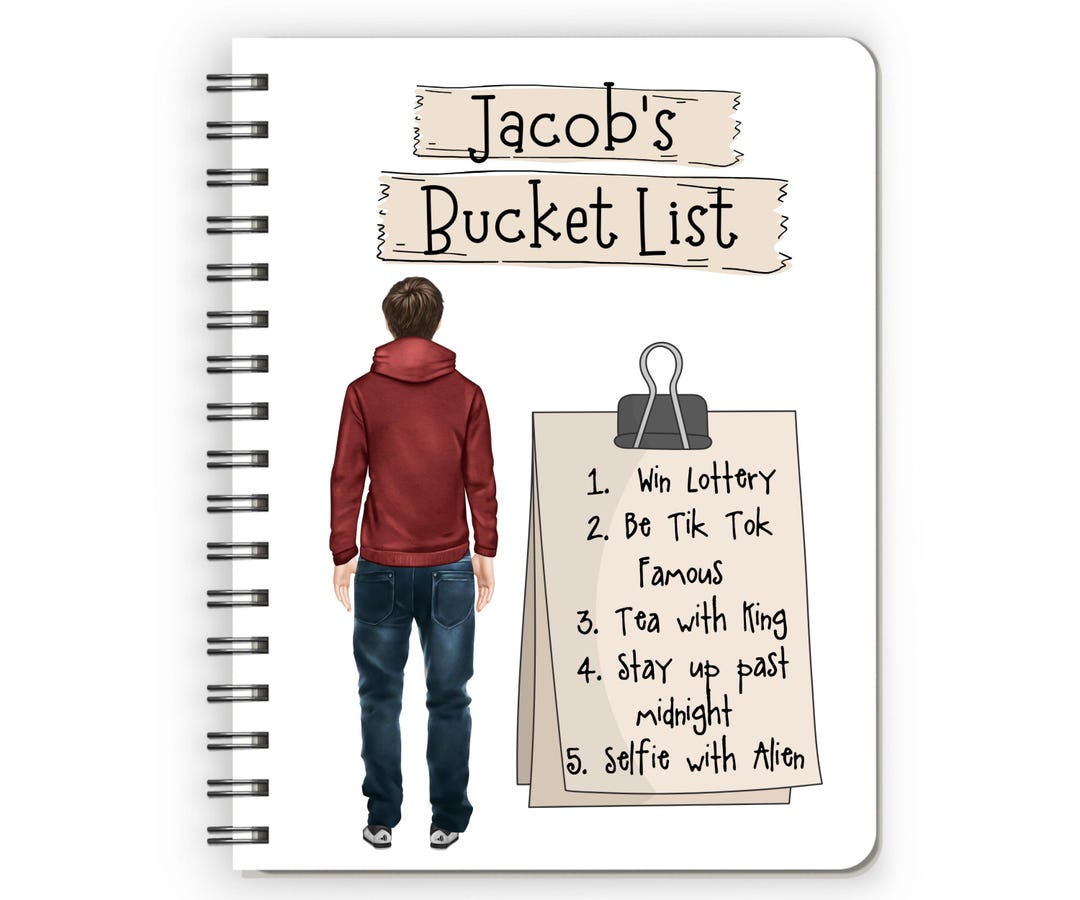 Bucket List Notebook, Bucket List Book, Bucket List Journal, Gift for ...