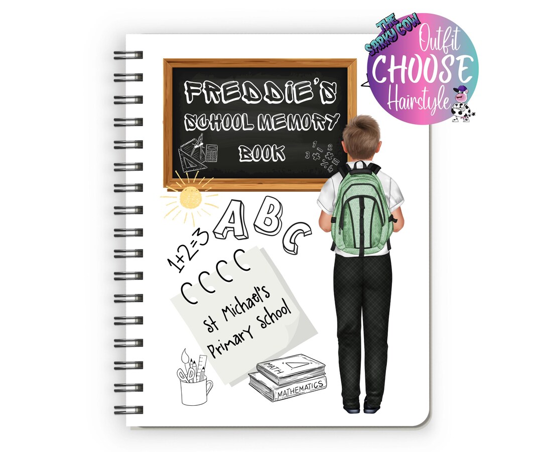 School Memory Book, School Memories, School Journey Book, School ...