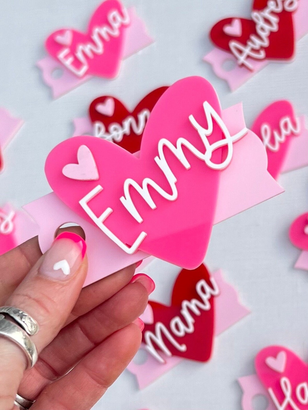 Topper, Valentine's Day Heart Topper, Cup Topper, Quencher Tag, Heart ...