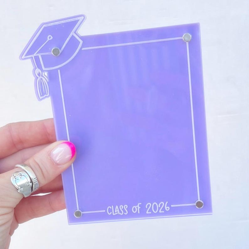 Class of 2026 Magnetic Frame SVG, Graduation Digital File, Laser Cut ...