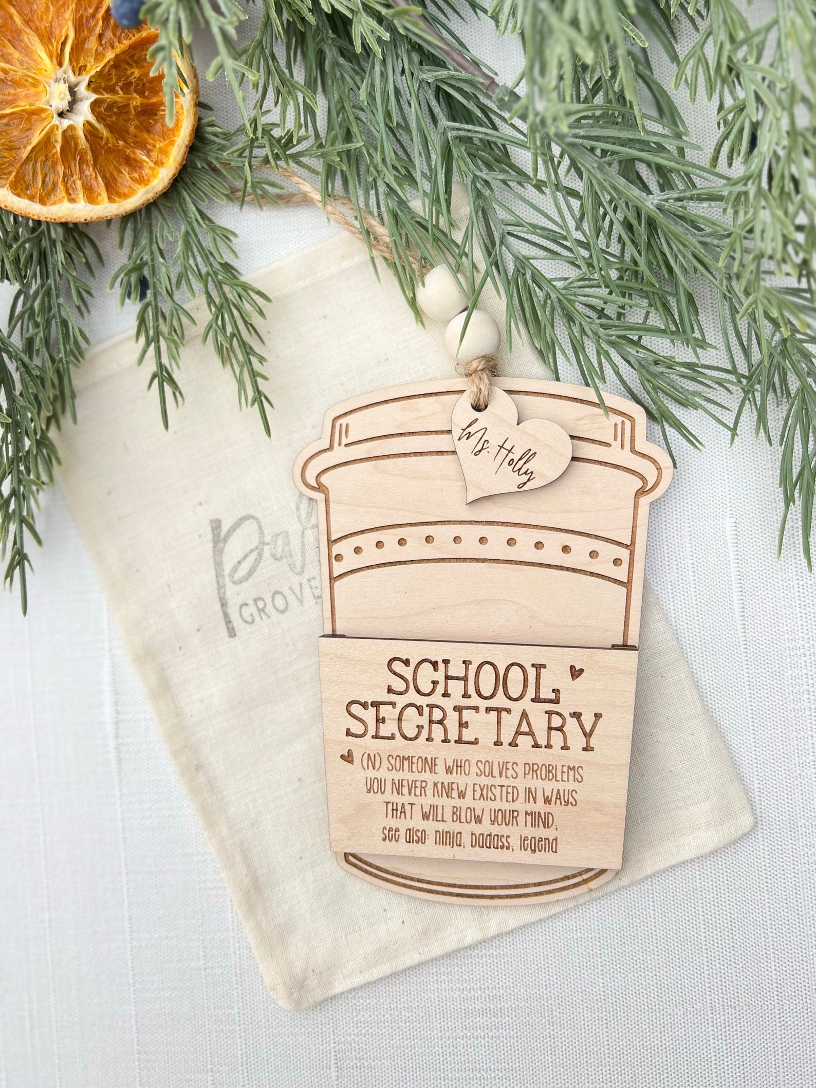 Secretary Gift Card Holder, Gift for Secretary, Gift for Her ...