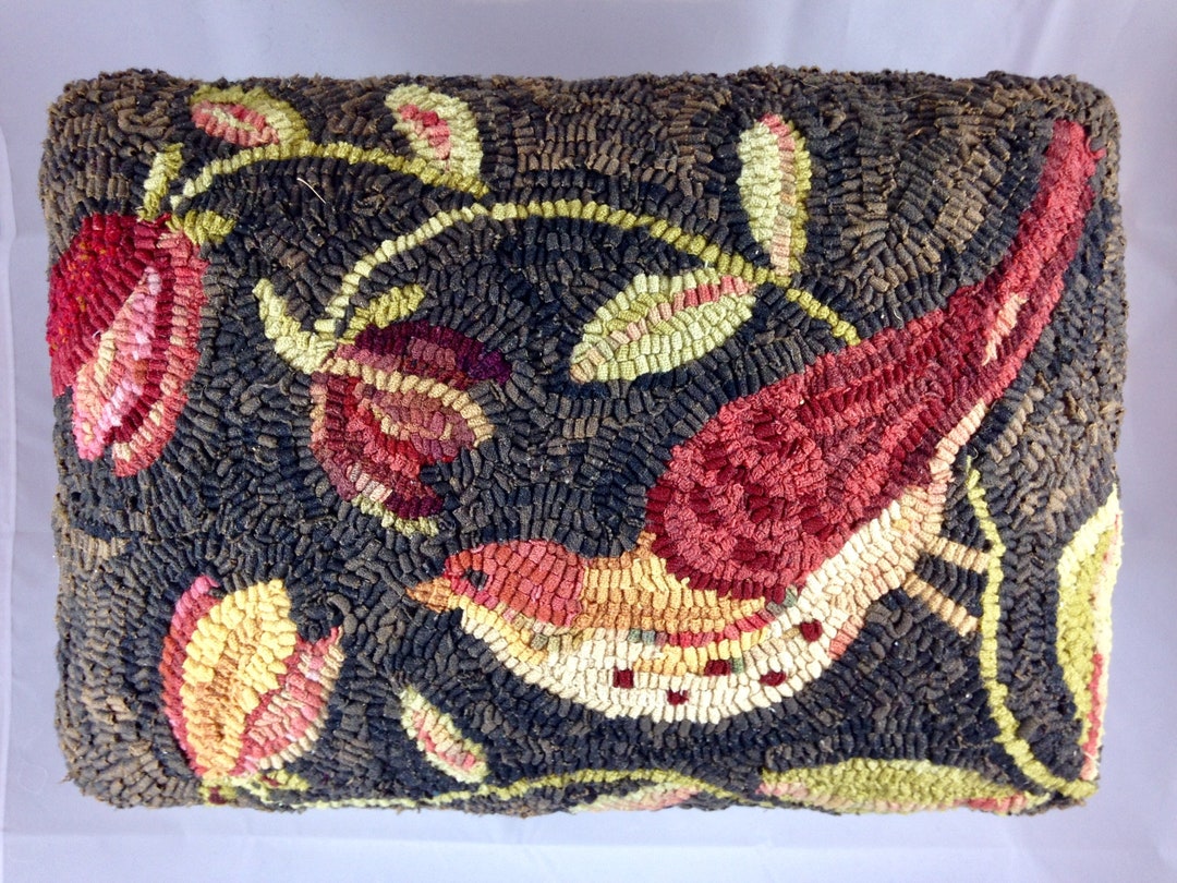 Bird in the Tulip Tree Rug Hooking Pattern - Etsy