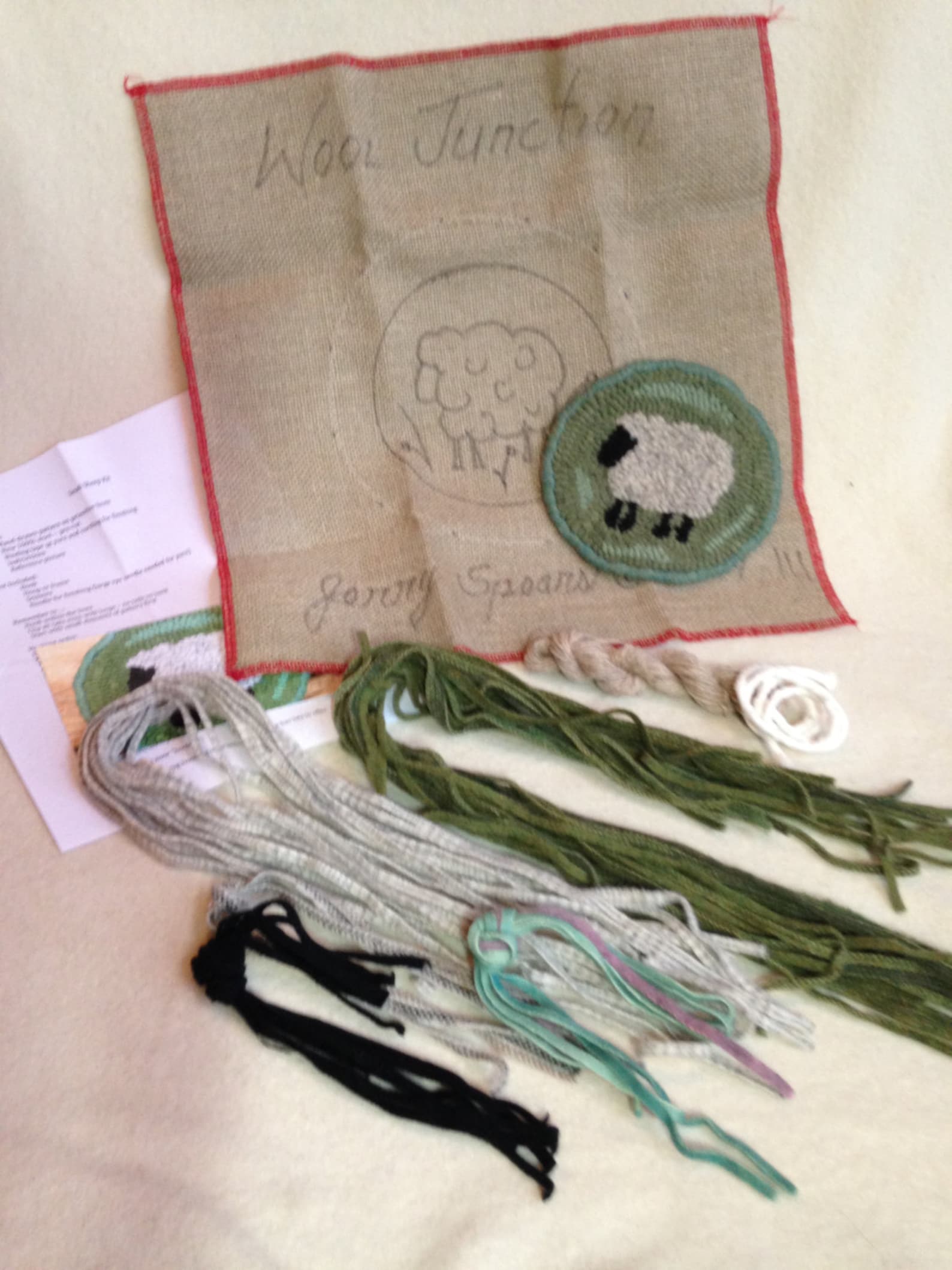 Little Sheep Rug Hooking Kit | Etsy