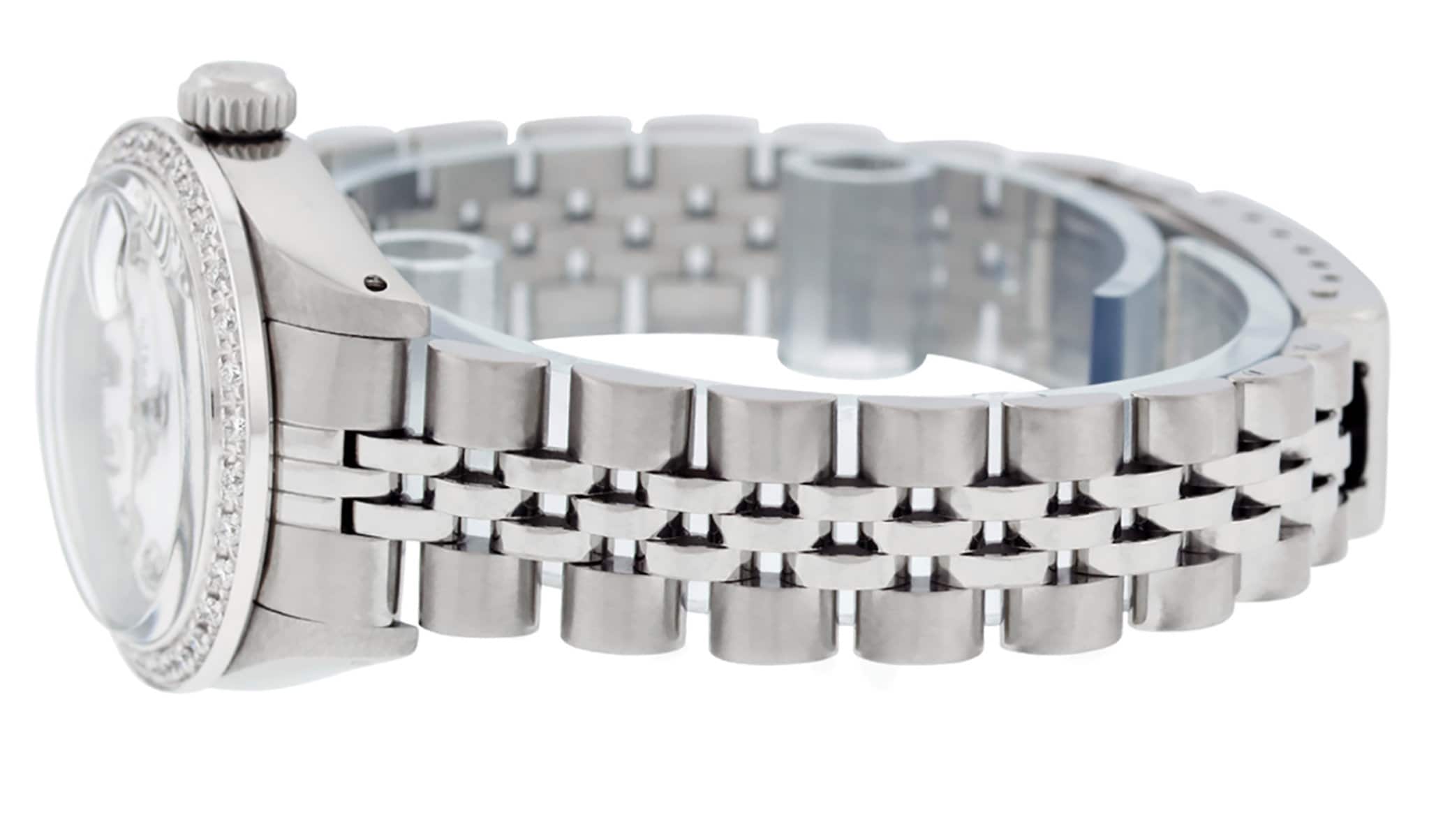 Reloj Rolex para mujer Datejust Steel y oro blanco de 18 qt | Etsy