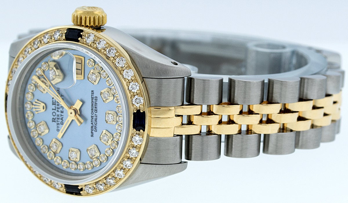 Reloj Rolex para mujer Datejust Steel y oro amarillo de 18 qt | Etsy