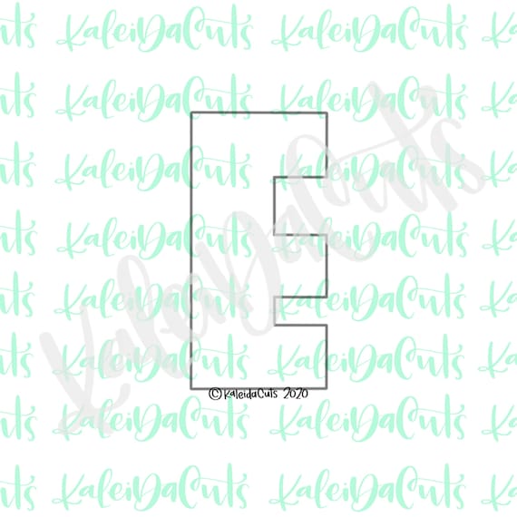 Tall Letter E Cookie Cutter | Etsy